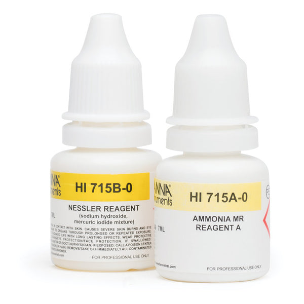 Hanna Instruments HI715-25 | Ammonia MR Checker® HC Reagents 25 Tests ...